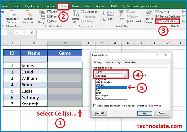 How to Create a Dropdown Lists in Excel in 10 Steps